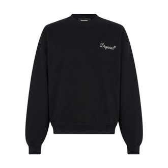 Dsquared2 Homme, Sweatshirts et sweats &agrave; capuche, Noir, Taille: XL D2 Signature Relax Fit Crewneck