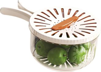 Generic Waschsch&uuml;ssel | 2-in-1 Sch&uuml;ssel Zum Reinigen Von | Sieb Zur Aufbewahrung F&uuml;r,F&uuml;r Haushalt Restaurant K&uuml;hlschrank Speisekammer K&uuml;chenregal Wohnung K&uuml;ch