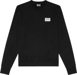 Diesel Sweatshirt f&uuml;r Herren, Rundhalsausschnitt (Schwarz)