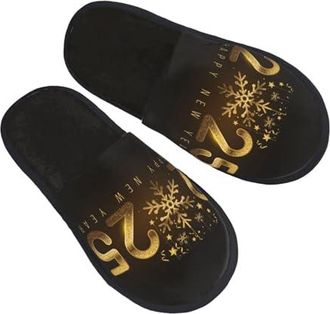 Generic Pantoufles En Coton Bonne Ann&eacute;e 2025 Unisexe Pantoufles De Maison L&eacute;gers Chausson Hotel Pour Automne Femmes Homme L