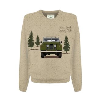 MC2 Saint Barth Car Land Lover 45 Emb - Homme - Pulls - Beige - Taille: S