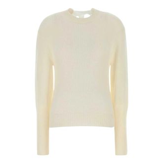 Lanvin Femme, Pulls, Beige, Taille: 40 FR Pull avec d&eacute;tail en gros-grain