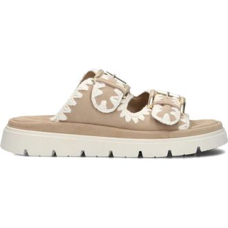 Maruti Beige Wildleder Chunky Sole Hausschuhe - - Shoes - Damen - Beige - 42 EU