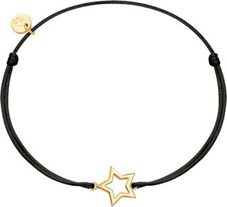 Glanzst&uuml;cke M&uuml;nchen Armband - Sterling Silber Armband Stern - Gr. ONESIZE - in Gold - f&uuml;r Damen