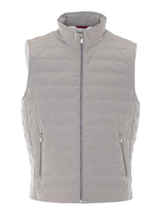 Brunello Cucinelli Blouson Rembourr&eacute; - Gris