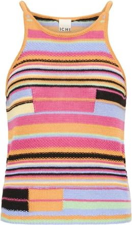 Ichi Ichi, Femme, Tops, Multicolore, Taille: 38 FR Ribbed Tank Top 20125709