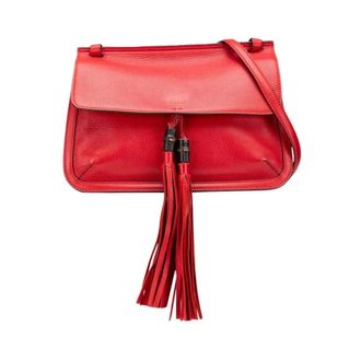 Gucci Pre-owned Leder Umh&auml;ngetasche - - Pre-owned - Damen - Rot - ONE SIZE