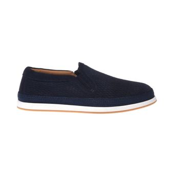 Baldinini Perforated Suede Slip-On - - Shoes - Herren - Blau - 42 1/2 EU
