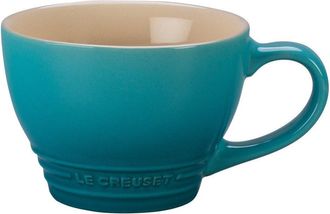 LE CREUSET Große Cappuccino Tasse aus Steinzeug, 400 ml, Karibik, 70304401700002