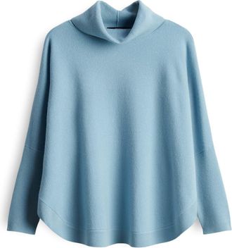 someday Damen Pullover | TARIANA Loose Strickpullover aus Wolle Kaschmir Mix Arctic Blue, S