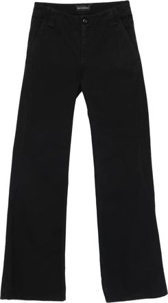 Balenciaga pantalon en coton &agrave; coupe ample - Noir