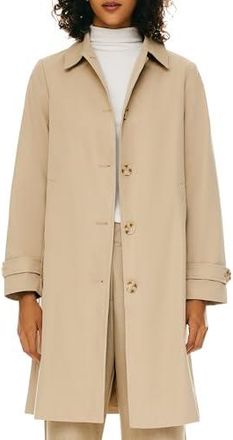 Orolay Trench-Coat Mi-Long à Boutonnage Simple pour Femme Manteau Dextérieur Coupe-Vent à Revers Classique Kaki XL
