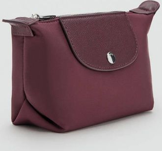 Mango Trousse de toilette combin&eacute;e en nylon de taille moyenne bordeaux - Femme - Taille unique - MANGO