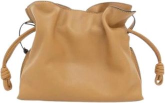 Loewe Pre-owned Flamenco Clutch Mini Calf Bag - Femme - Pre-owned - Beige - Taille: ONE Size