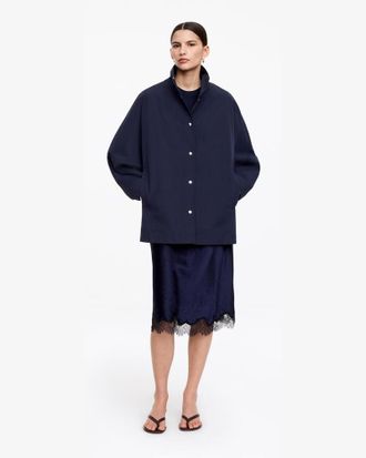 Arket Shell-Jacke Mit Oversize-Passform -Blau