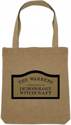 Fabulous Sac Shopping Tote Bag Aspect Lin - Consultants of Demonology Witchcraft Halloween Horreur - Sac de Courses Toile Epaisse 360g Beige Naturel Cabas Port