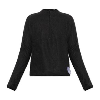 SATISFY FuzzFleece AD Fleece Sweatshirt - - Sweatshirts & Hoodies - Herren - Schwarzk - M