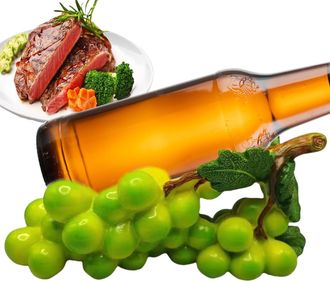 Generic Weinregal aus Traubenharz, dekoratives Weinregal f&uuml;r Fr&uuml;chte | Weinregal aus Harz im Obst-Design - handbemalte Obstfigur f&uuml;r K&uuml;che, Bar, Hochzeit, Mee