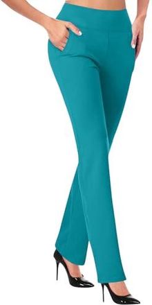 Generic Pantalon habill&eacute; extensible et droit pour femme avec grande taille standard pour le travail, les affaires et le yoga, Jn, XXL