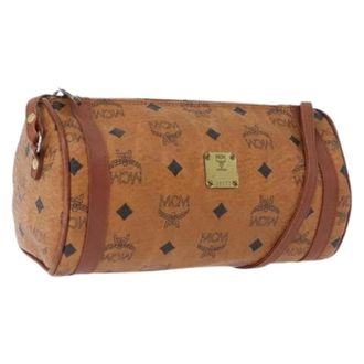 MCM Sac bandouli&egrave;re en plastique Pre-owned - Femme - Pre-owned - Brun - Taille: ONE Size