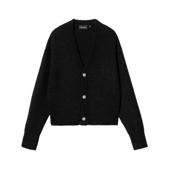 Carhartt Work in Progress Femme, Pulls, Noir, Taille: 38 FR Carter Cardigan