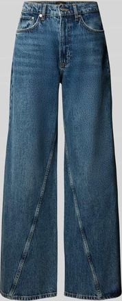 Anine Bing High Waist Jeans mit markanten Teilungsn&auml;hten