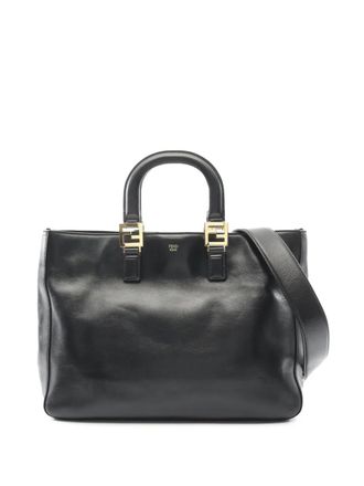 Fendi 2010-2025 Medium FF Leather tote bag - Noir