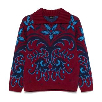 Etro Femme, Pulls, Brun, Taille: 38 FR Tricots &agrave; col en V