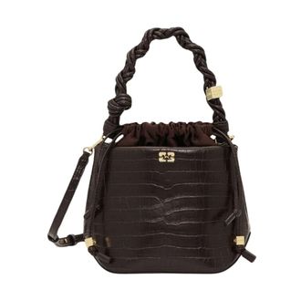 Ganni Femme, Sacs, Brun, Taille: ONE Size Bou Bucket 6697