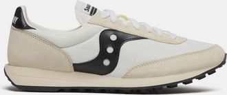 Saucony 80 Sneaker f&uuml;r Herren/Damen Unisex, Wildleder (Wei&szlig;/Schwarz)
