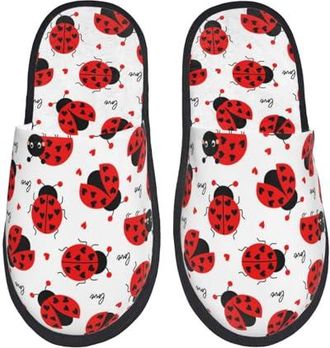 Generic Pantoufles De Maison Les Ladybugs Adorent Les Jolis Imprim&eacute;s Antid&eacute;rapant Slippers L&eacute;gers Chaussons DInt&eacute;rieur Pour Chambre Automne Femmes M