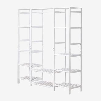 Sklum Offener Kleiderschrank von Krauford mit Regalen aus Bambusholz