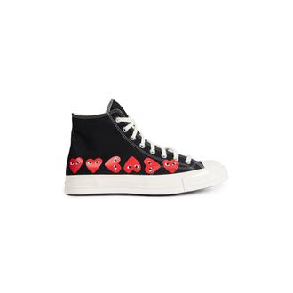 Comme Des Gar&ccedil;ons Multi Heart Hi-Top Sneakers