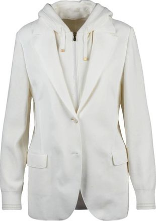 Eleventy Femme, Vestes, Blanc, Taille: 42 FR Blazer
