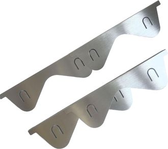 Generico 2-teiliger Spaltstreifen aus Edelstahl, leicht ausziehbar, einziehbar, L&auml;ngen von 35,1 cm bis 69,8 cm, perfekte Abdeckung f&uuml;r die L&uuml;cken zwischen der 