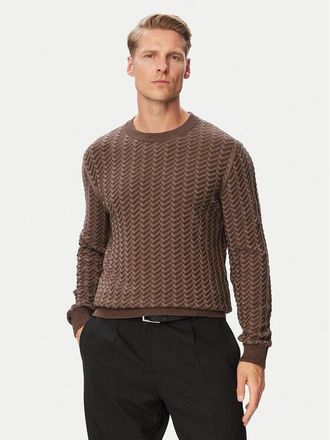 HUGO BOSS Pullover Simond 50570261 Braun Regular Fit
