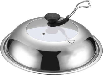 Cabilock Burgerhaube Topfdeckel Topf Pfanne Glasdeckel: Pfannendeckel Speiseglocke Teppanyaki Dampfgarer Deckel Lebensmittel Abdeckung Steak Abdeckhaube K? Dom