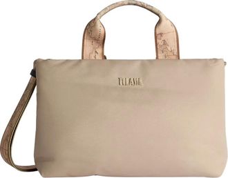 Alviero Martini 1A Classe Femme, Sacs, Beige, Taille: ONE Size Puffy Nylon Bag