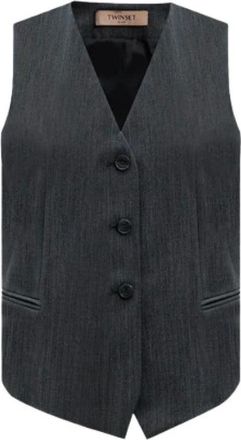 Twinset Femme, Vestes, Gris, Taille: 44 FR Twin-set Vestes