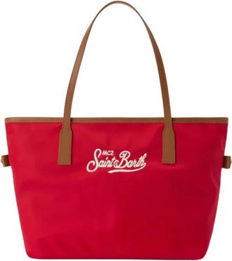 MC2 Saint Barth Femme, Sacs, Rouge, Taille: ONE Size City Bag Mid Nylon