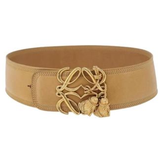 Loewe Ceinture en cuir Pre-owned - Femme - Pre-owned - Beige - Taille: ONE Size