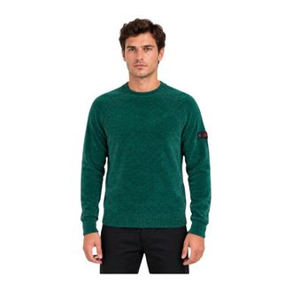 Peuterey Pull col rond Sironi - Homme - Pulls - Vert - Taille: M