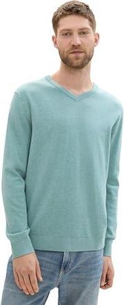 Tom Tailor 1039811 Pull-Over Homme, 13158 - Mineral Stone Blue Melange, XXL