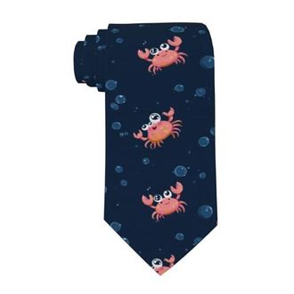 Generic Bulles De Crabes Kawaii Cravates Décontractée Cravates Hommes Polyvalente Cravatte Pour Travail Affaires Fêtes