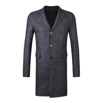 Emporio Armani Boucl&eacute;-Mantel in Grau - - Jackets - Herren - Blau - 2XL