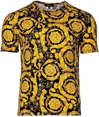 Versace T-Shirt Herren T-Shirt 1er Pack Baumwolle (Packung, 1er Pack)
