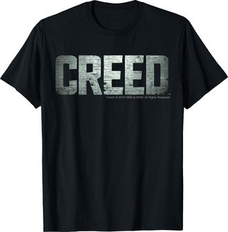 Creed Creed Distressed Silver Movie Logo T-Shirt