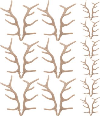 Artibetter 12 Paar Kunststoff Schneemann Geweih Zweige Selbstgemacht Weihnachtsdeko Bastel Accessoires 9cm f&uuml;r Bastelprojekte und Schneemann Dekoration