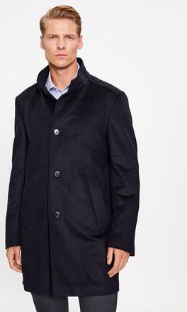 Joop Wollmantel 30037689 Dunkelblau Regular Fit