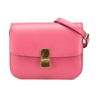 Celine Pre-owned Sac bandouli&egrave;re Classic Box moyen en cuir de veau - Femme - Pre-owned - Rose - Taille: ONE Size